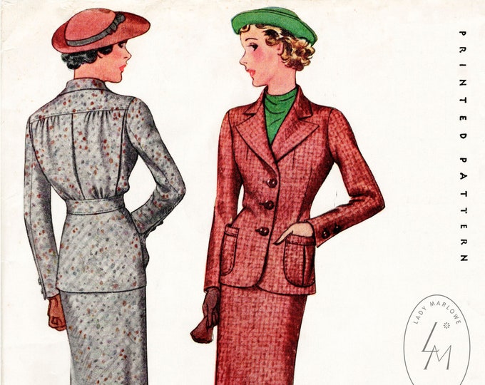 E-pattern- 1910s Suit- Circa 1916- Wearing History PDF Vintage ...