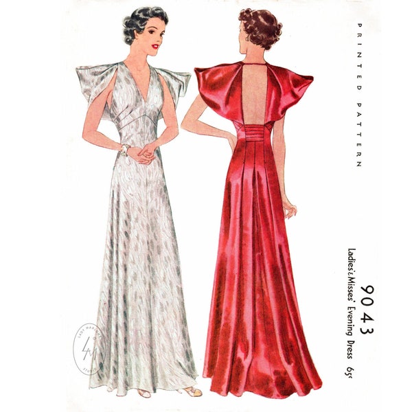 Backless Dress Pattern - Etsy