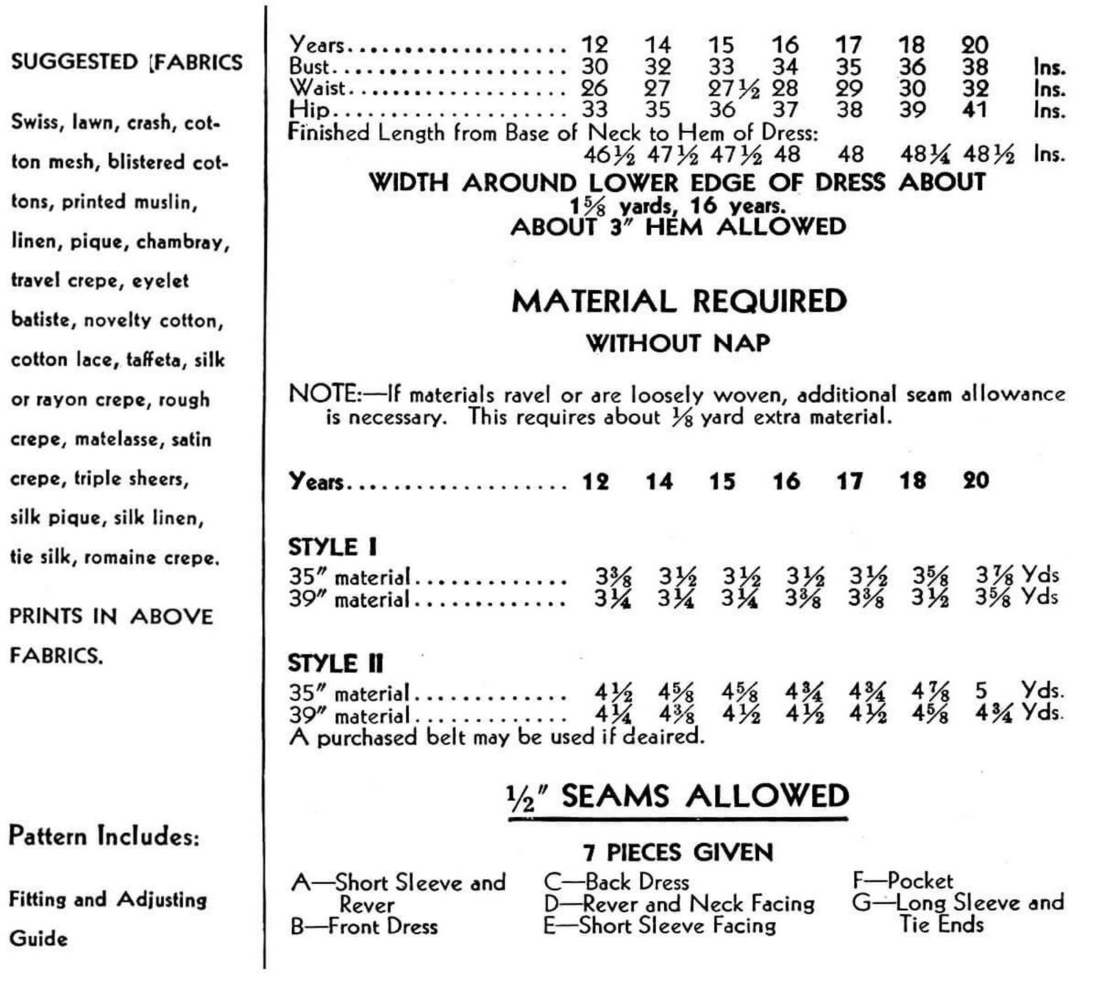 1930s 30 Dress Vintage Sewing Pattern Reproduction // 2 Styles - Etsy