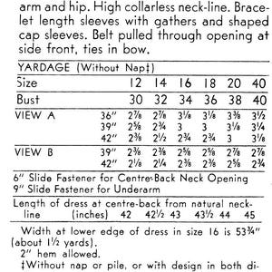 1940 Vintage Sewing Pattern 1940s 40s Dress Pattern Asymmetric Gathers ...