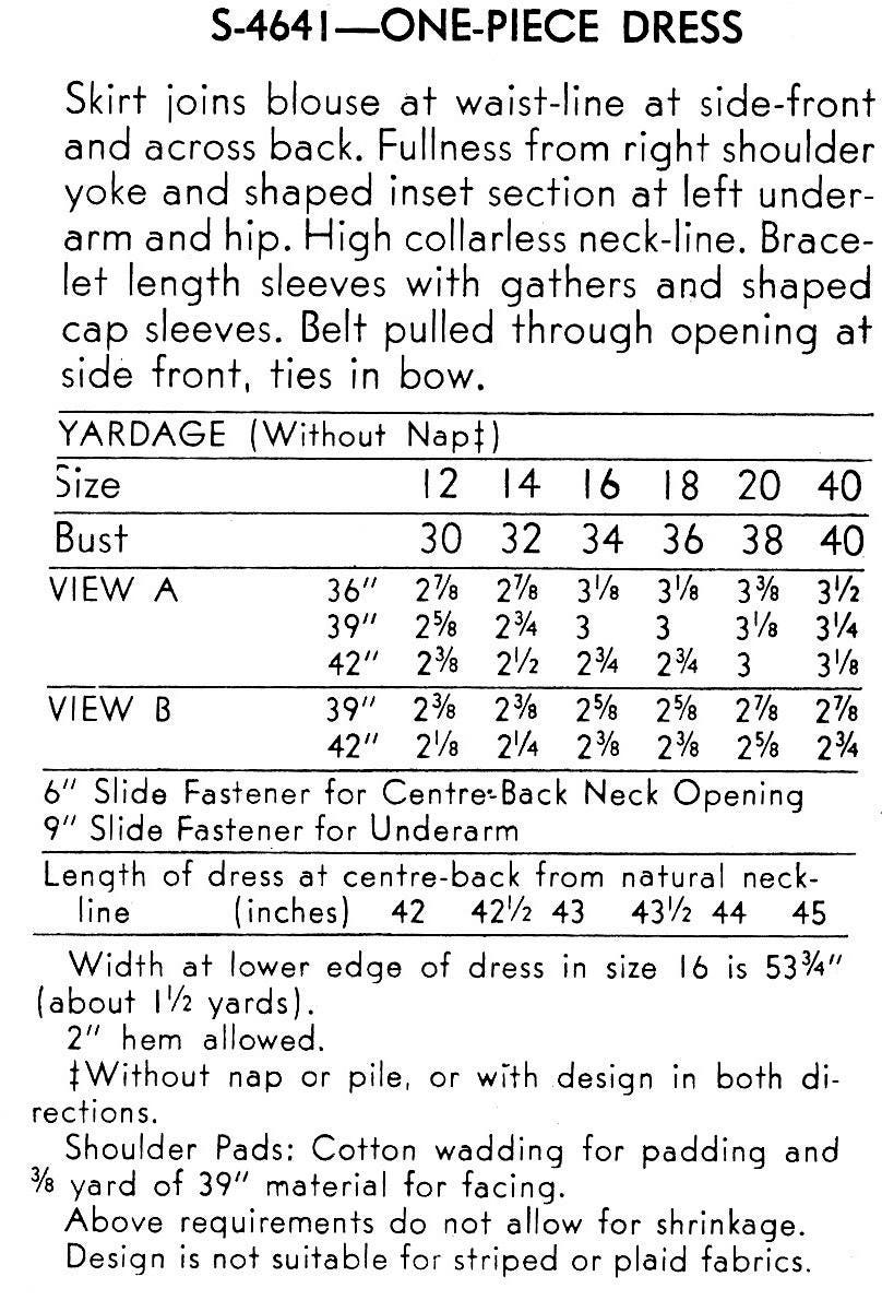 1940 Vintage Sewing Pattern 1940s 40s Dress Pattern Asymmetric | Etsy