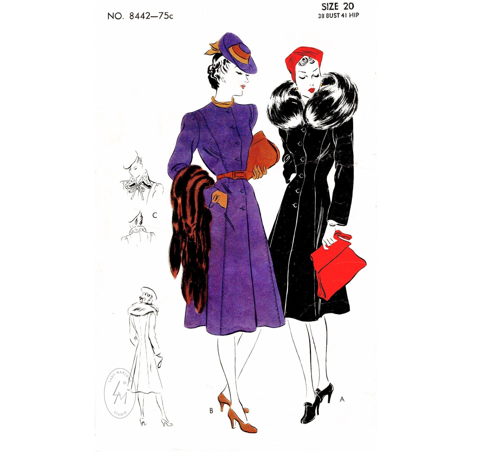 1930s 30s Vintage Sewing Pattern Reproduction / 3 Styles / - Etsy