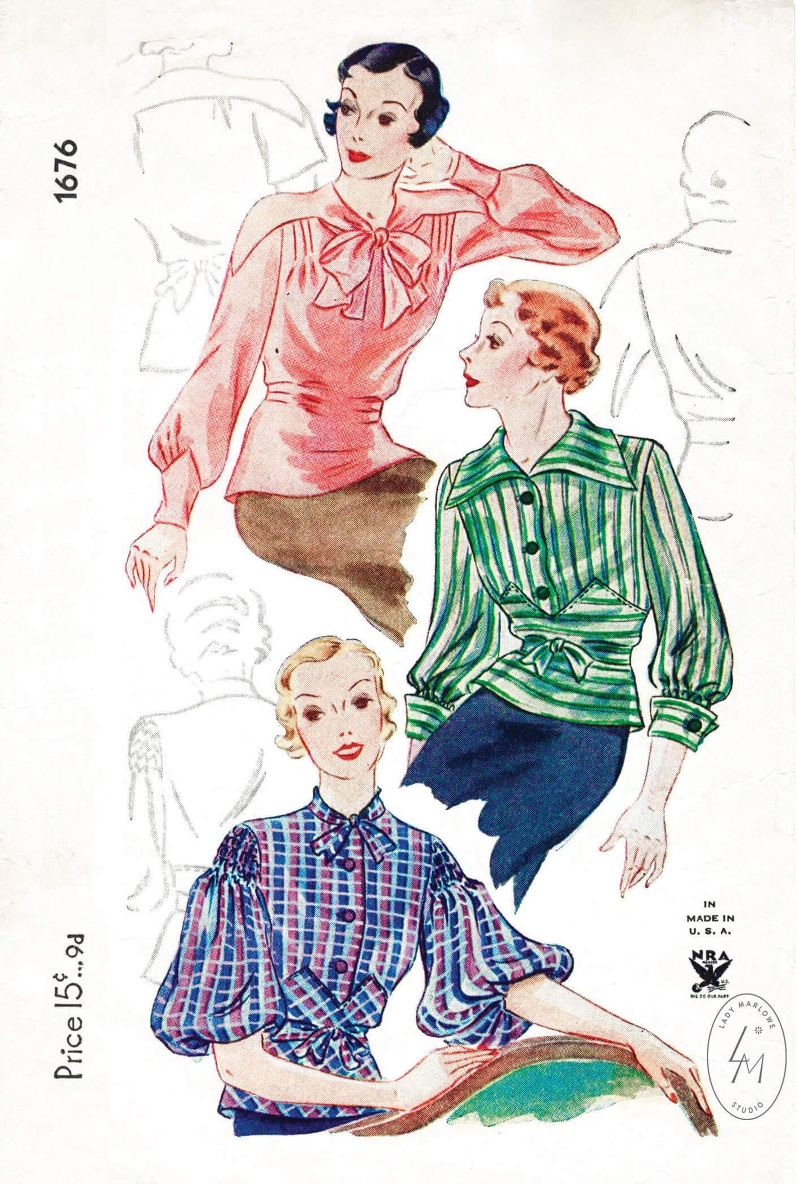 Vintage Sewing Pattern Vintage Sewing Pattern 1930s 30s Set of - Etsy