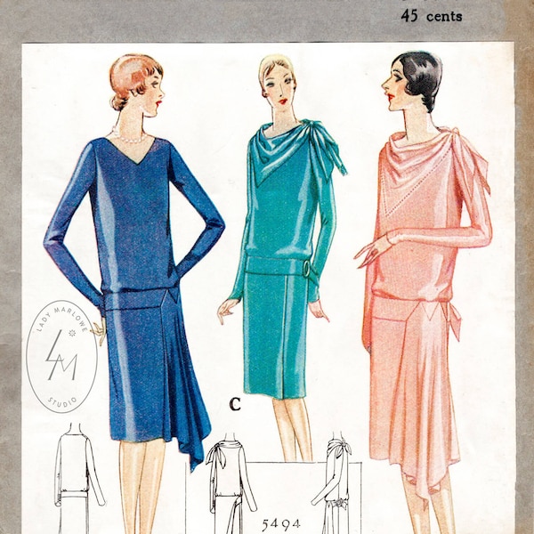 1920s Dress Pattern - Etsy