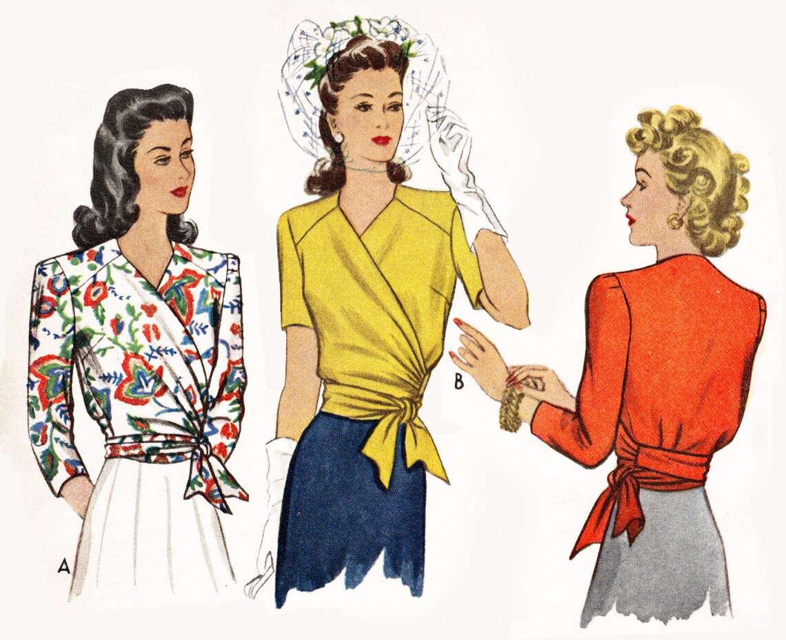 1940 Vintage Sewing Pattern 1940s 40s Pattern Misses - Etsy