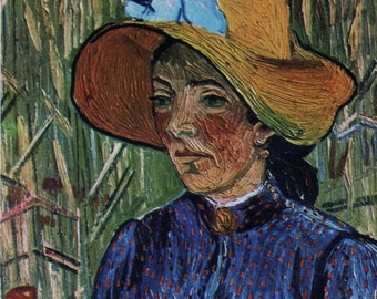 Small VAN GOGH Original 1966 Vintage Post-impressionist Print Book ...