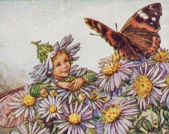 Flower Fairies: the GERANIUM FAIRY Vintage Print C1930 by - Etsy
