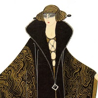 Erte Art Deco Print: Vintage "fringe Gown" Book Page - Etsy