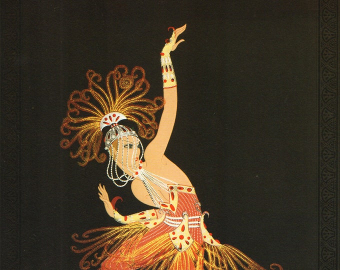 Chic Original Vintage ERTE Art Deco Print FIREBIRD Fashion - Etsy