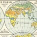 The WORLD Original 1930 ANTIQUE MAP George Phillip - Etsy