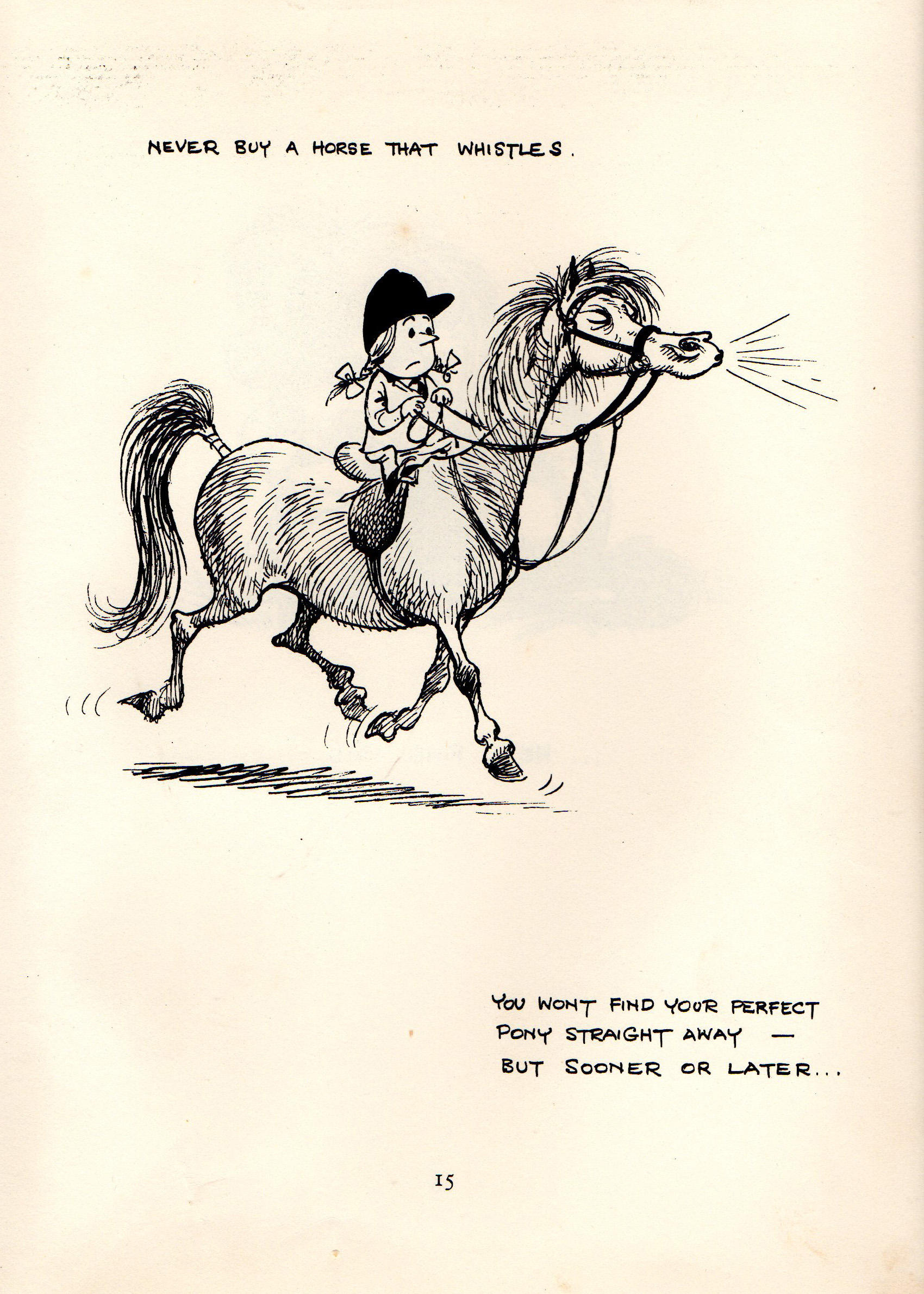 Original 1962 Funny THELWELL HORSE / PONY Vintage Art Cartoon Print - Etsy