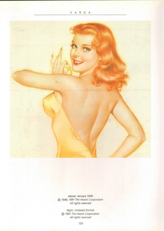 Varga Girl Original Pin Up Vintage Print January 1946 Etsy
