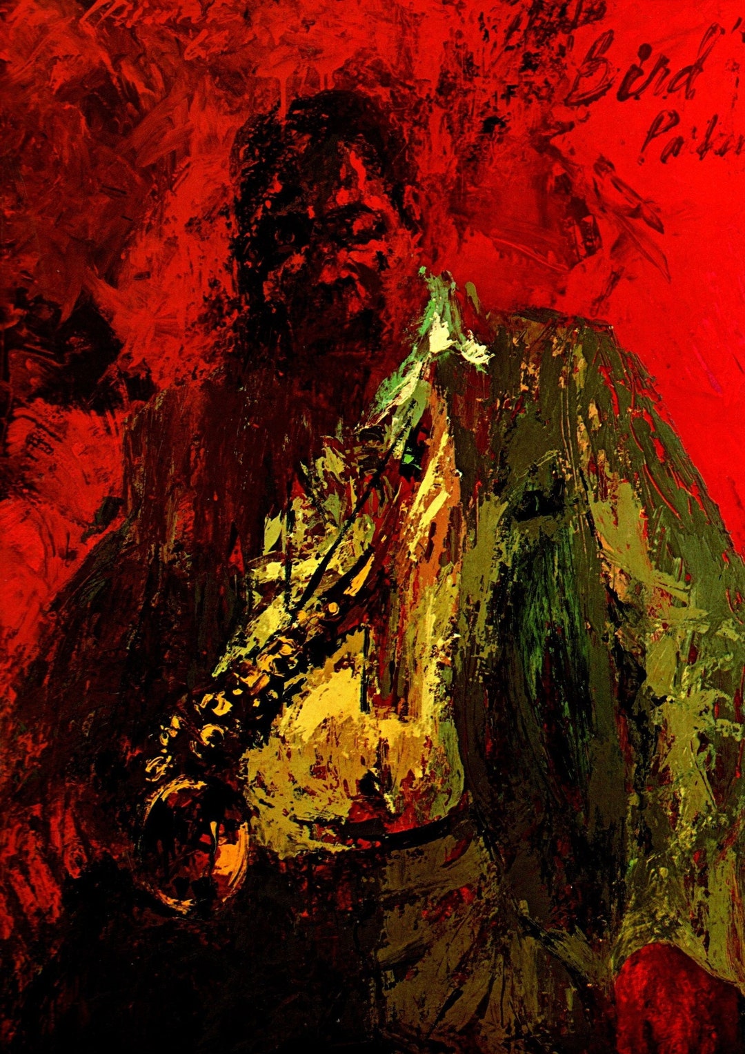 Charlie "bird" PARKER Original Vintage Leroy NEIMAN Print Book Plate ...