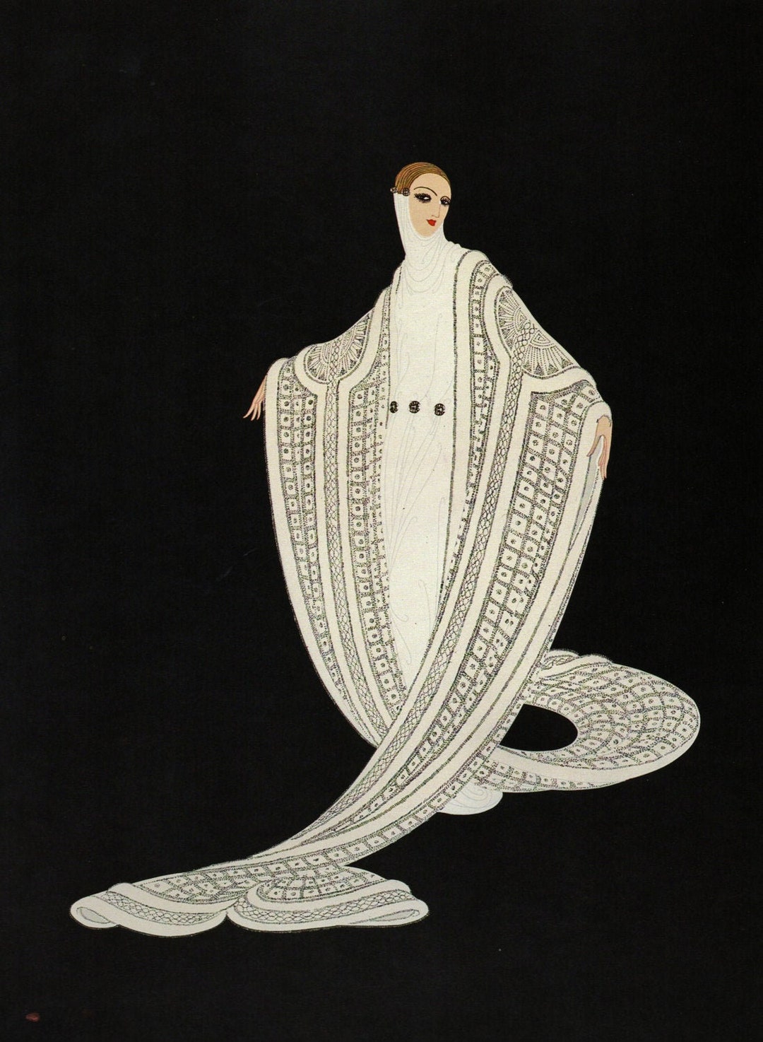 Chic Original Vintage ERTE ART Deco Print PURITY Fashion Book Plate - Etsy
