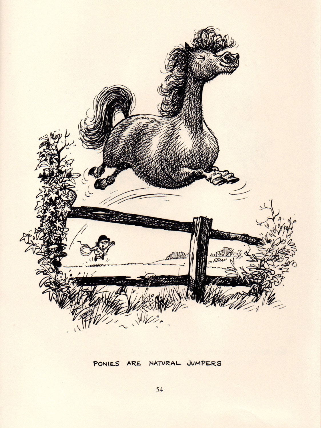 Original 1962 Funny THELWELL HORSE / PONY Vintage Art Cartoon - Etsy UK