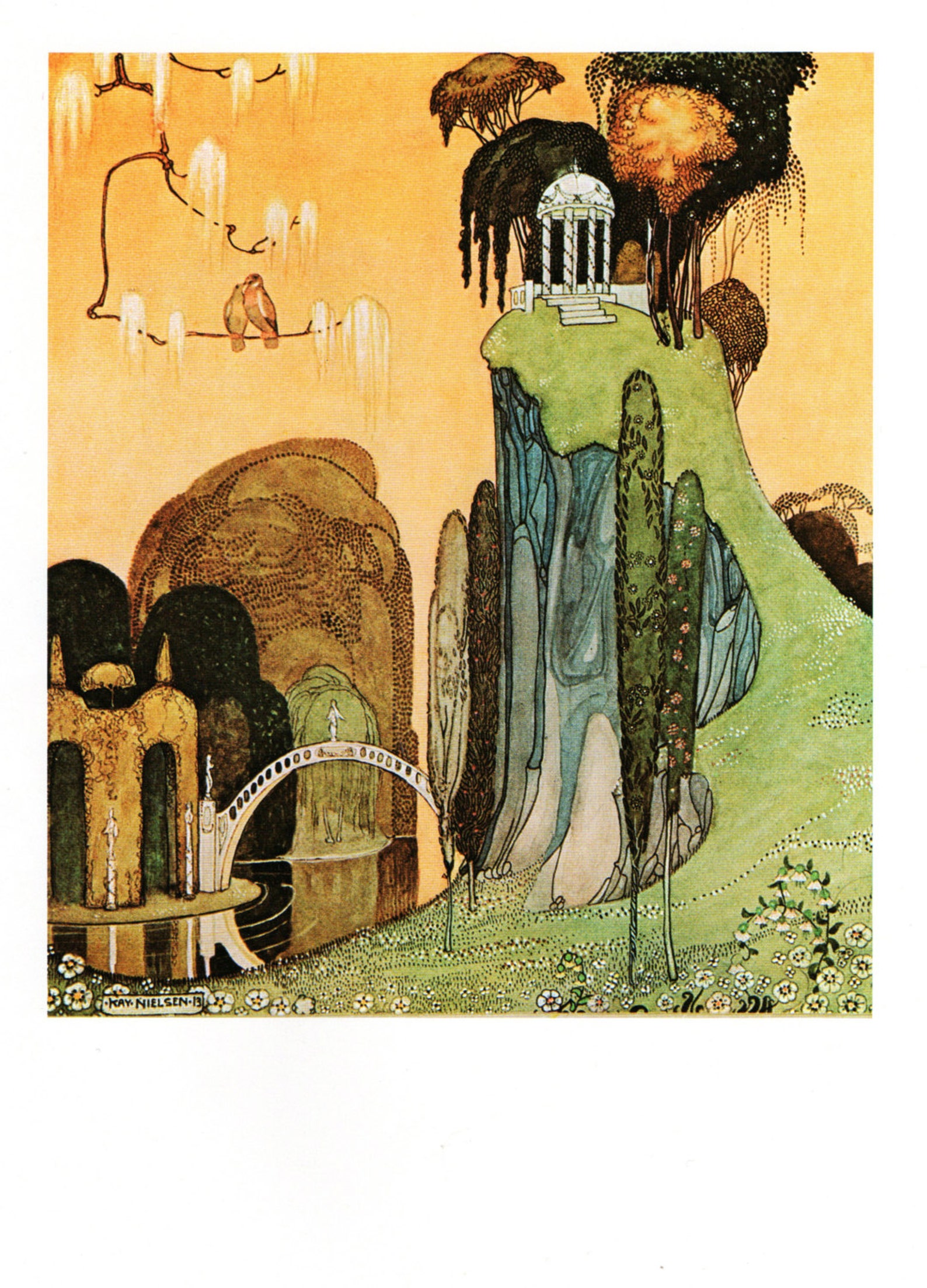 Original 1975 Vintage Kay NIELSEN ART DECO Nouveau Print Book Plate - Etsy