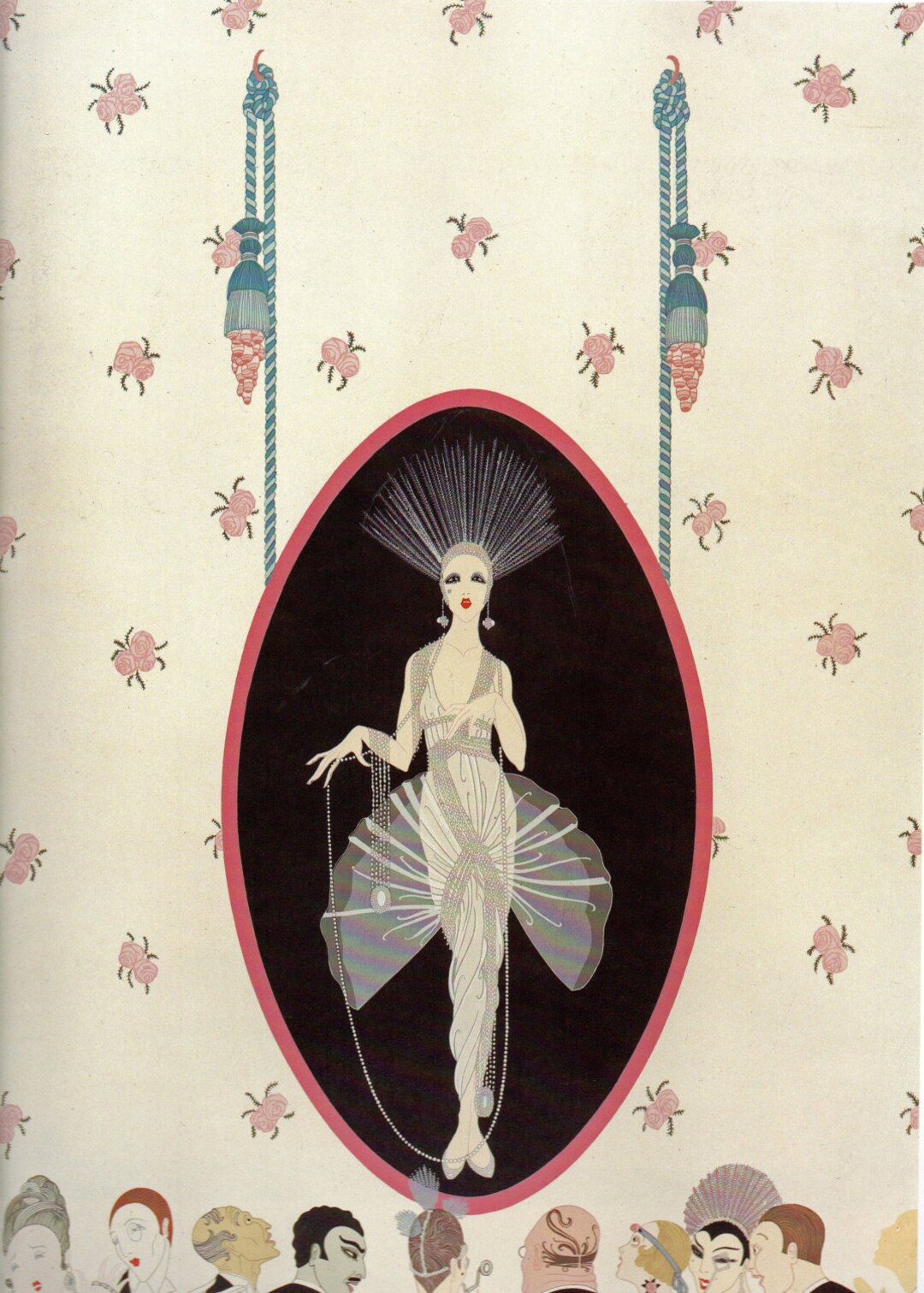 THE PORTRAIT Chic Original Vintage ERTE Art Deco Print Fashion Book ...