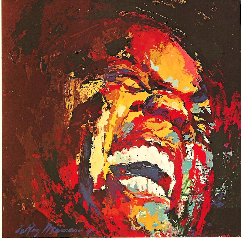 SATCHMO HEAD Original Vintage Leroy Neiman Print Poster - Etsy