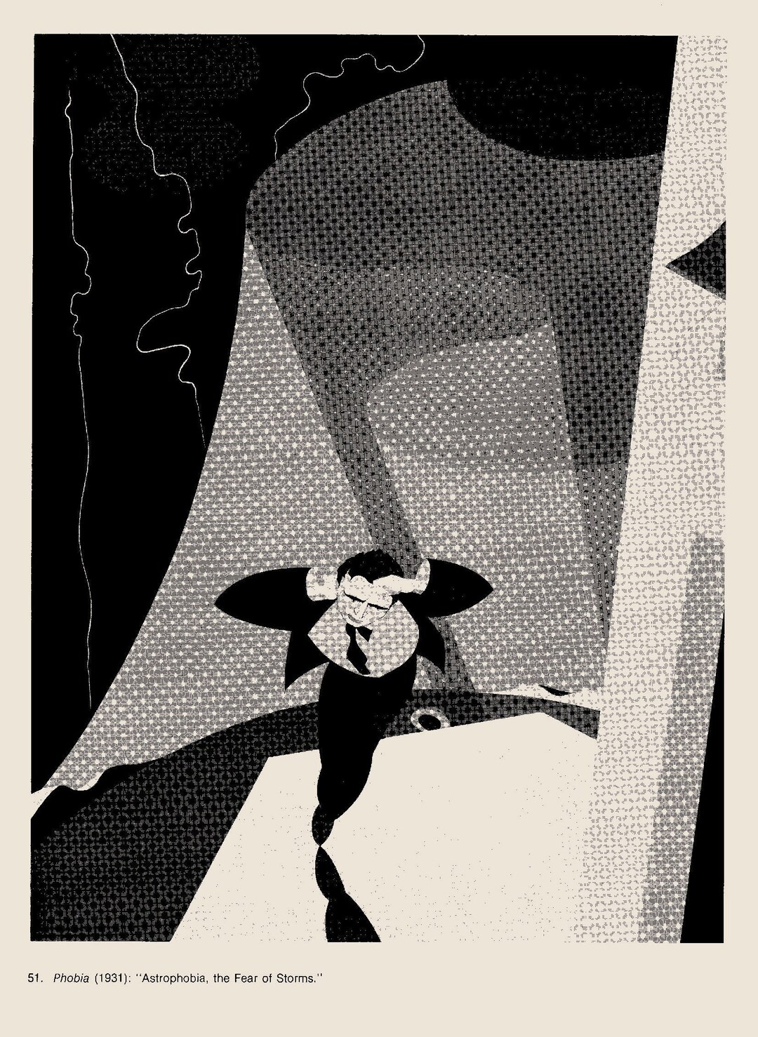 John Vassos 1976 Original Art Deco Vintage Print "astrophobia, the Fear ...