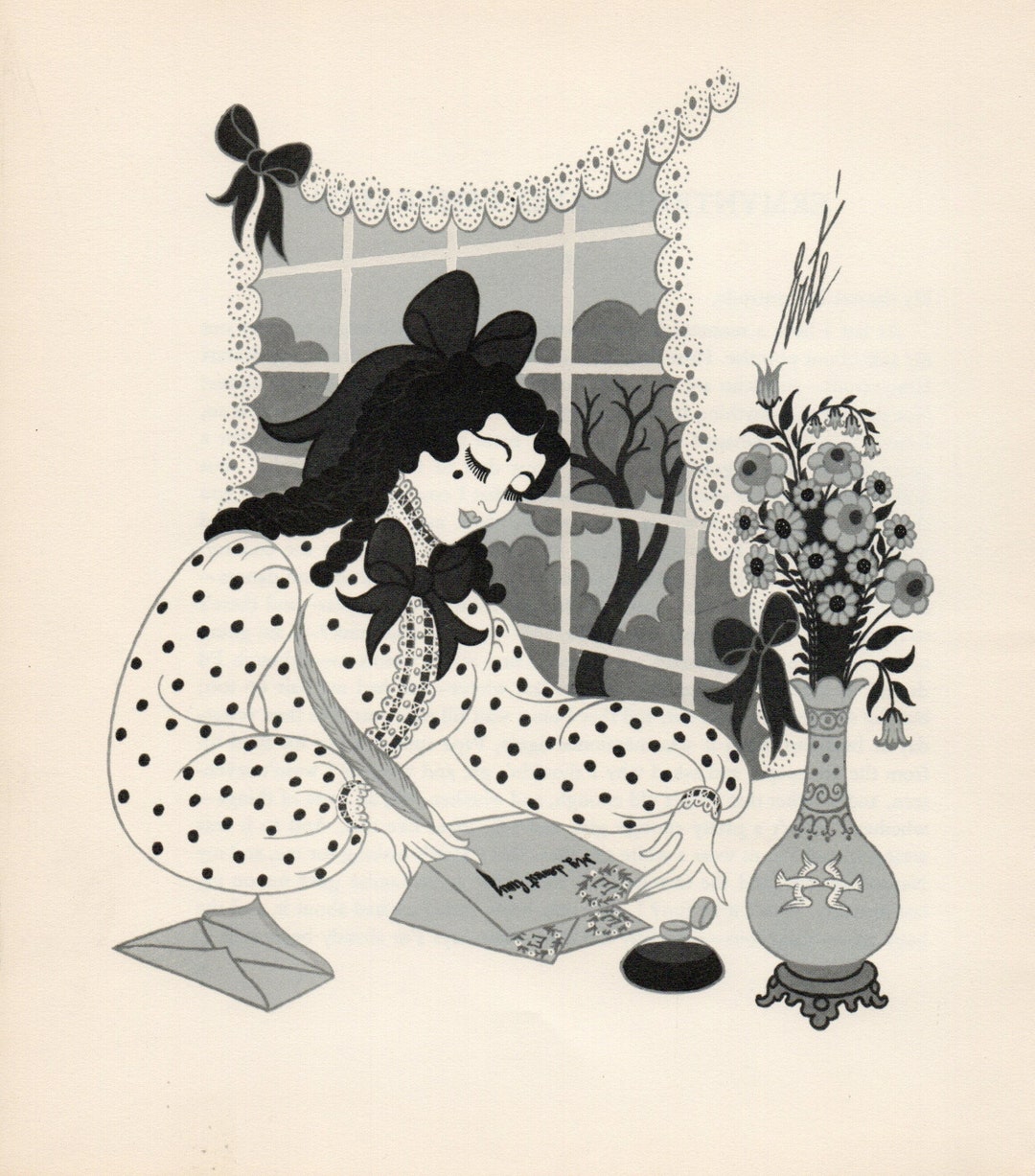 ERTE Original Vintage Art Deco Book Plate Print 1969 - Etsy