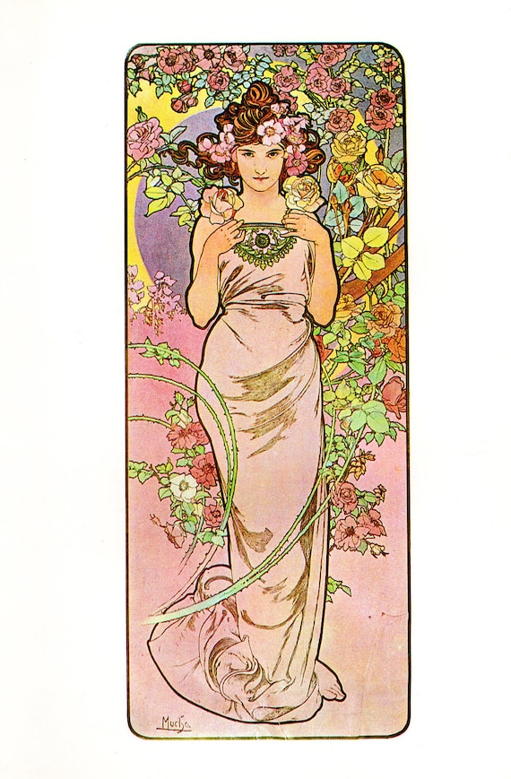Alphonse Mucha Rose Alphonse Mucha Rose Poster