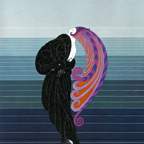 Erte Print the Seasons spring Original Vintage - Etsy