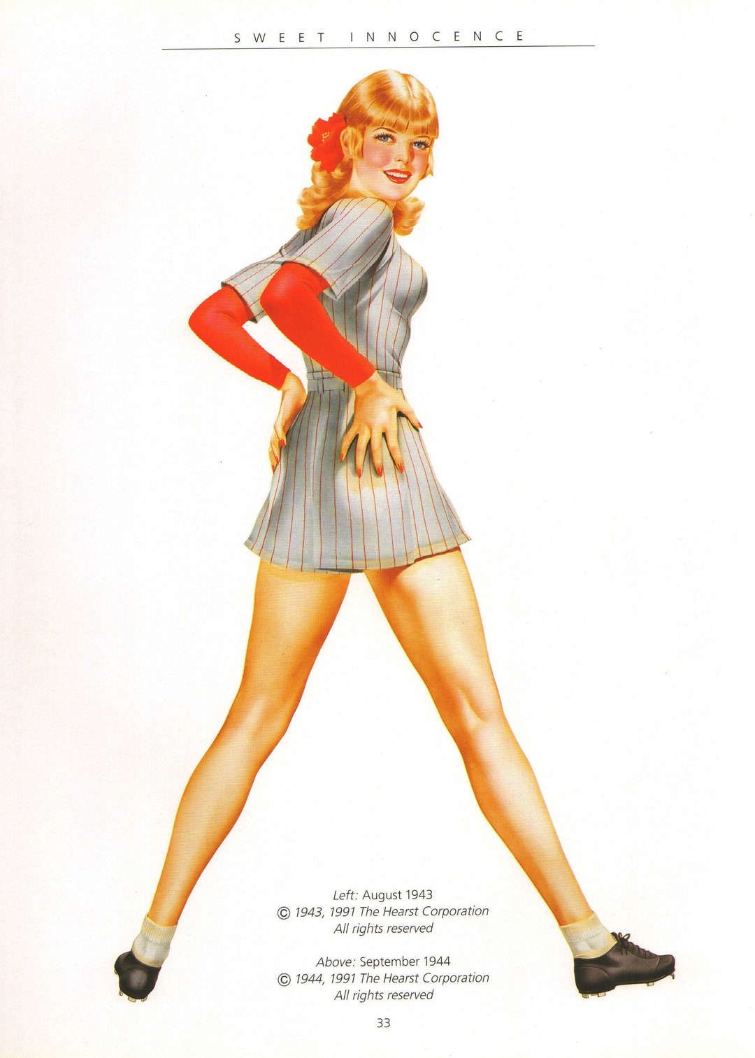 Varga Girl Original Pin Up Vintage Print Sweet Innocence Alberto