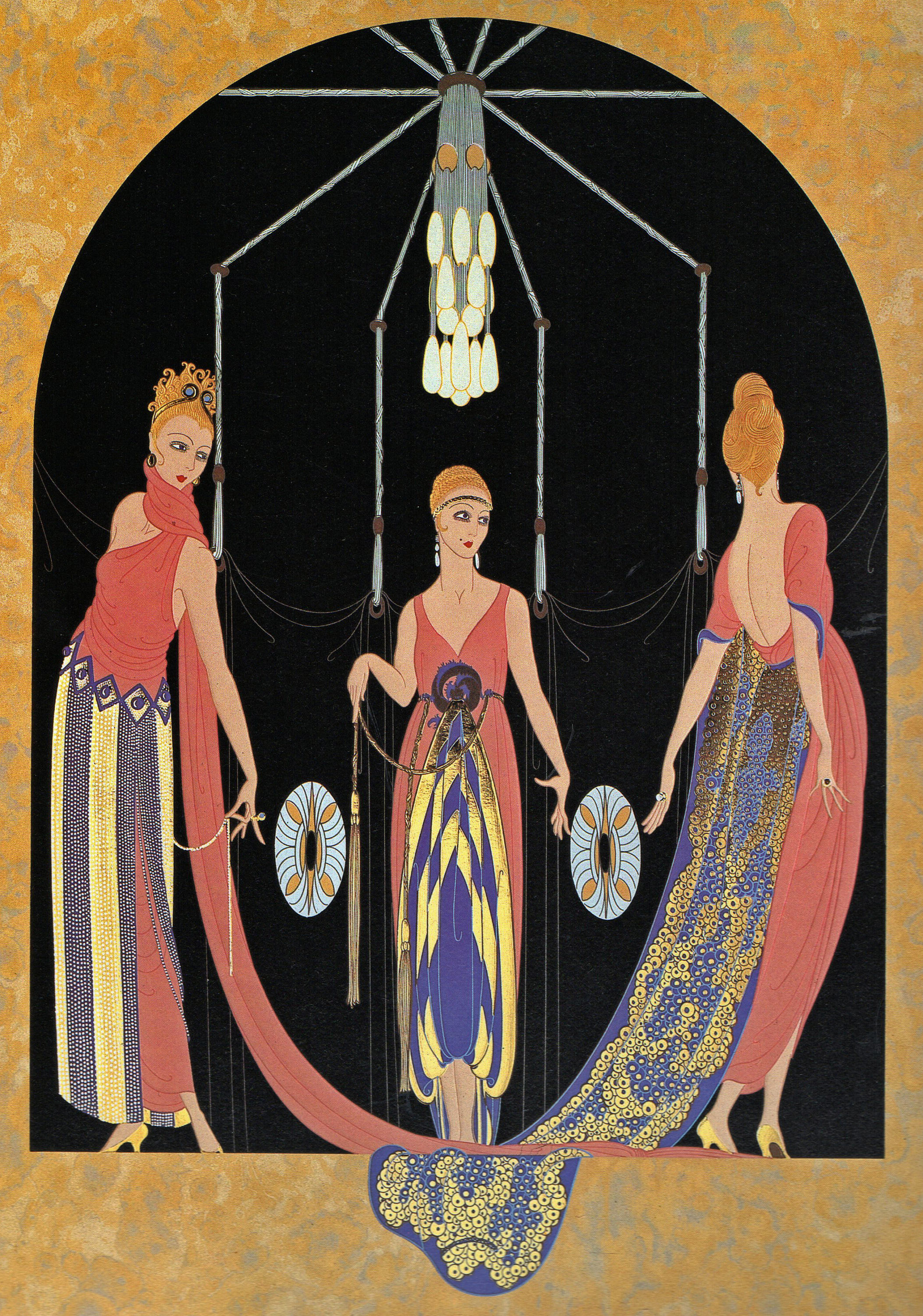 Vintage ERTE Art Deco Print THREE GRACES Authentic Original - Etsy UK