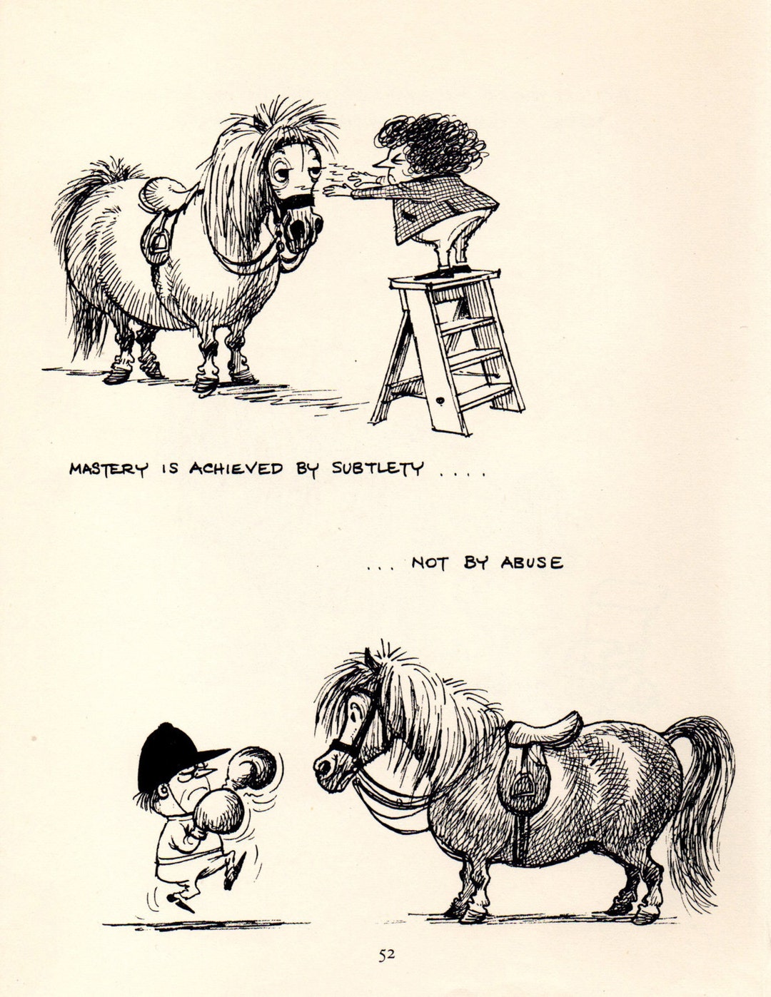 Original 1962 Funny THELWELL HORSE / PONY Vintage Art Cartoon Print - Etsy
