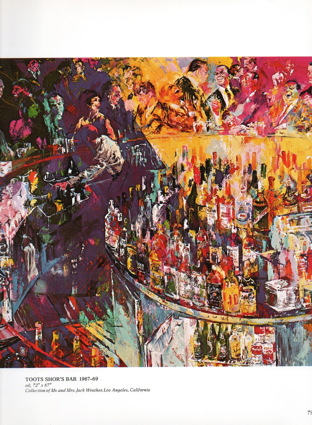 TOOTS SHOR'S BAR Original Vintage Leroy Neiman Print Book Plate - Etsy