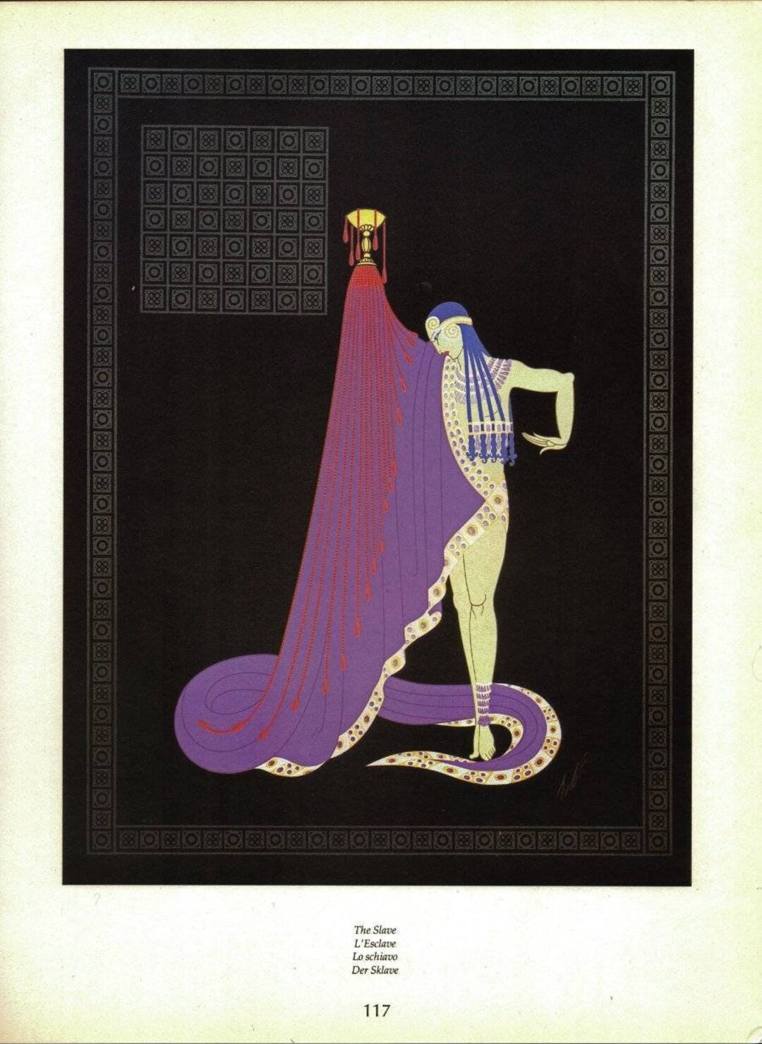 The Slave Original Vintage ERTE Art Deco Print Fashion Book Plate - Etsy