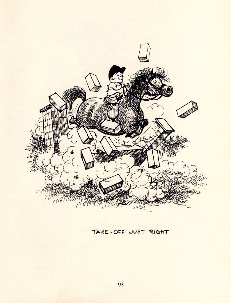 Original 1962 Funny THELWELL HORSE / PONY Vintage Art Cartoon Print - Etsy