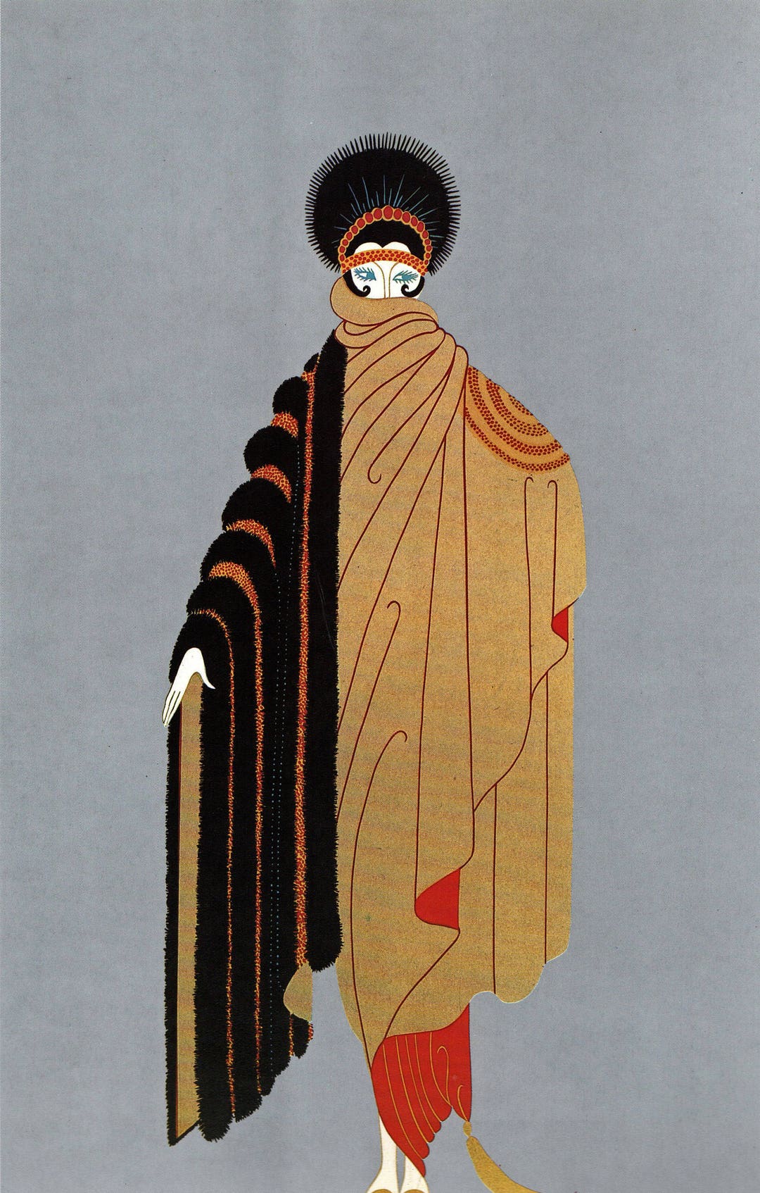 MYSTIQUE Chic Original Vintage ERTE Art Deco Print Fashion Book Plate ...