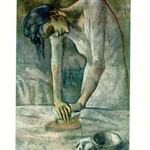 Original Vintage Pablo Picasso Print "the Woman Ironing" Book Plate ...