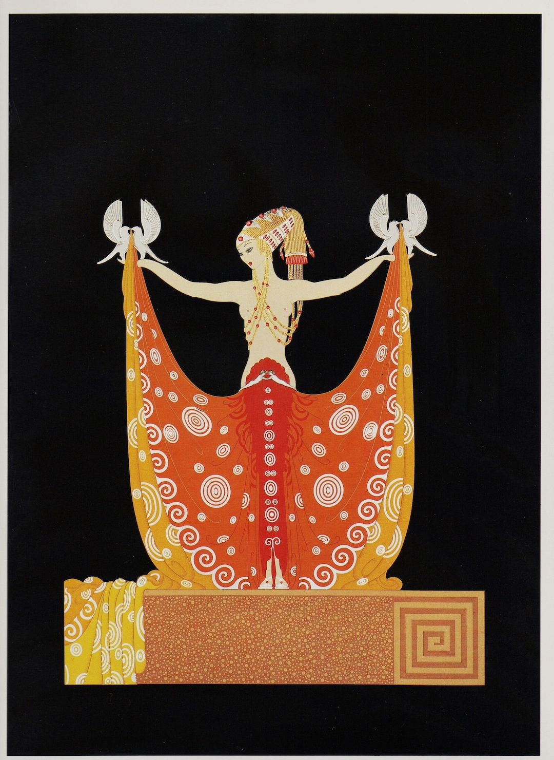 VENUS Chic Original Vintage ERTE Art Deco Print Fashion Book Plate - Etsy