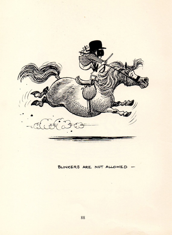 Lithographs Thelwell HorsePony 1962 Original Vintage MOUNTED Cartoon ...