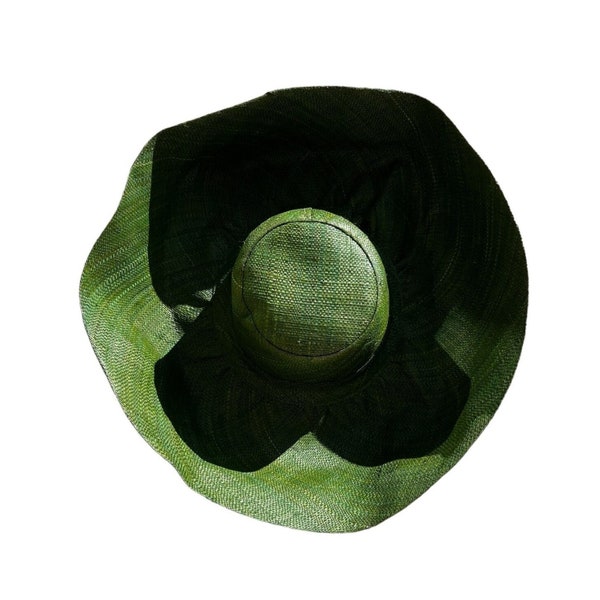 Green Straw Hat - Etsy