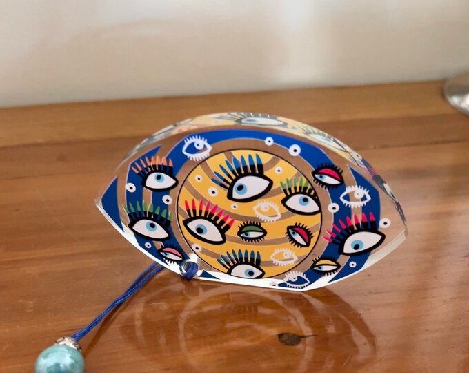 Plexi Glass Evil Eye, Evil Eye Table Decor Gift, Good Luck Charm, Gift ...