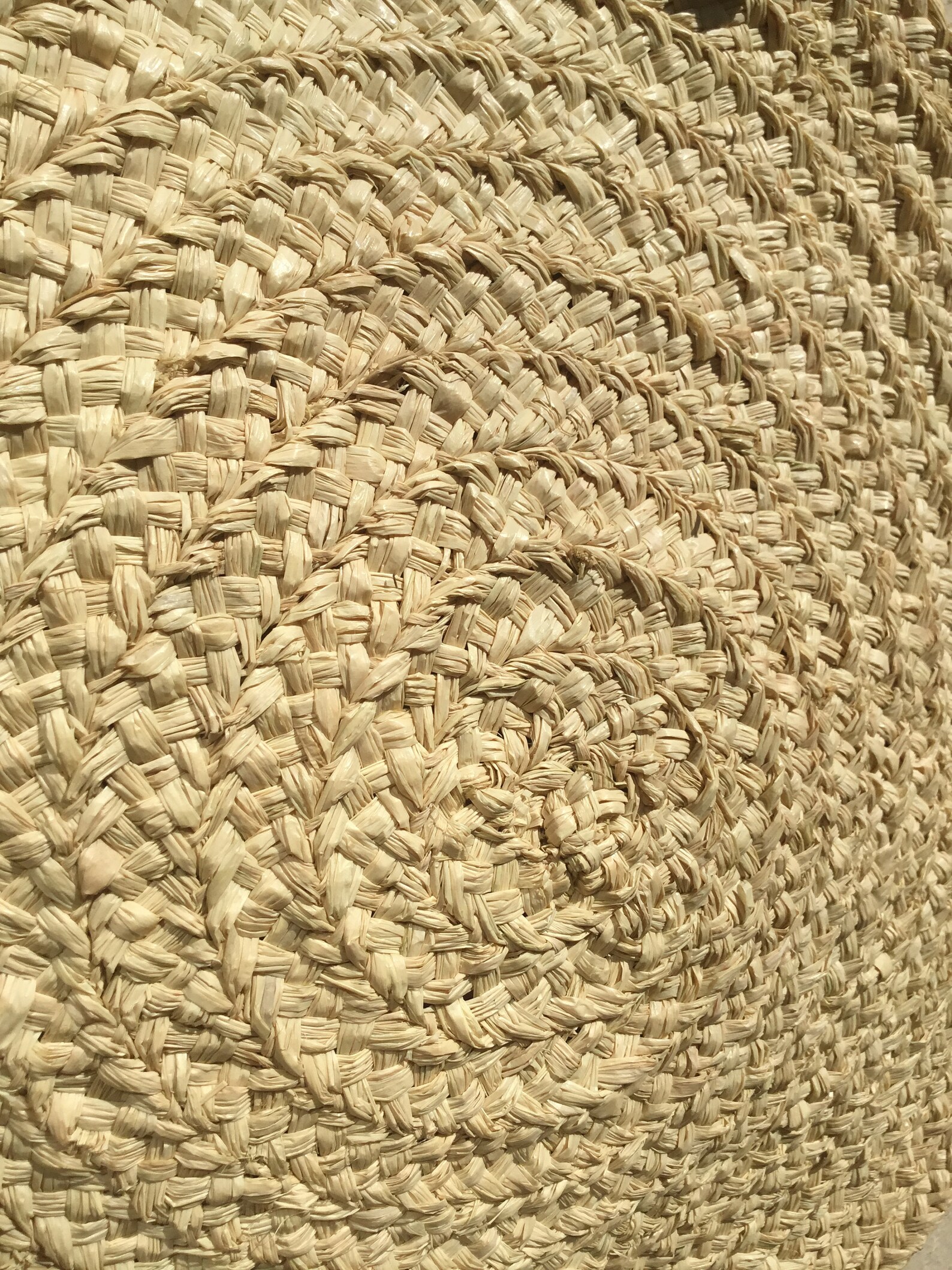 Large Round Straw Bag Straw Handles French Market Bag Raffia - Etsy