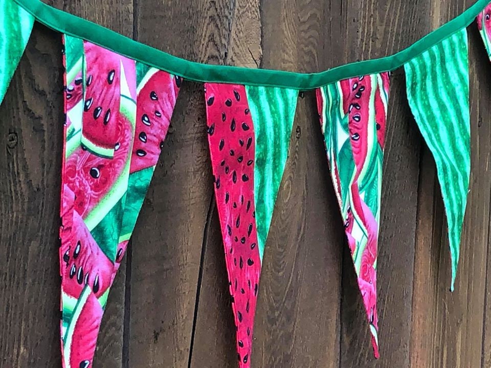 Watermelon Flags/Bunting | Etsy