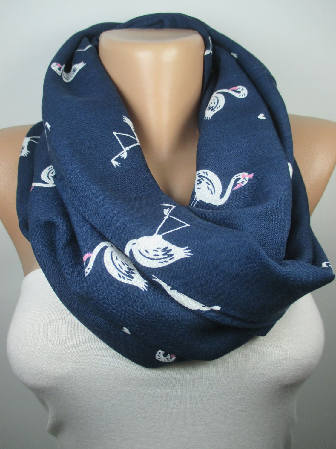 Flamingo Scarf Unique Gift for Women Baby Shower Scarf Infinity Animal ...