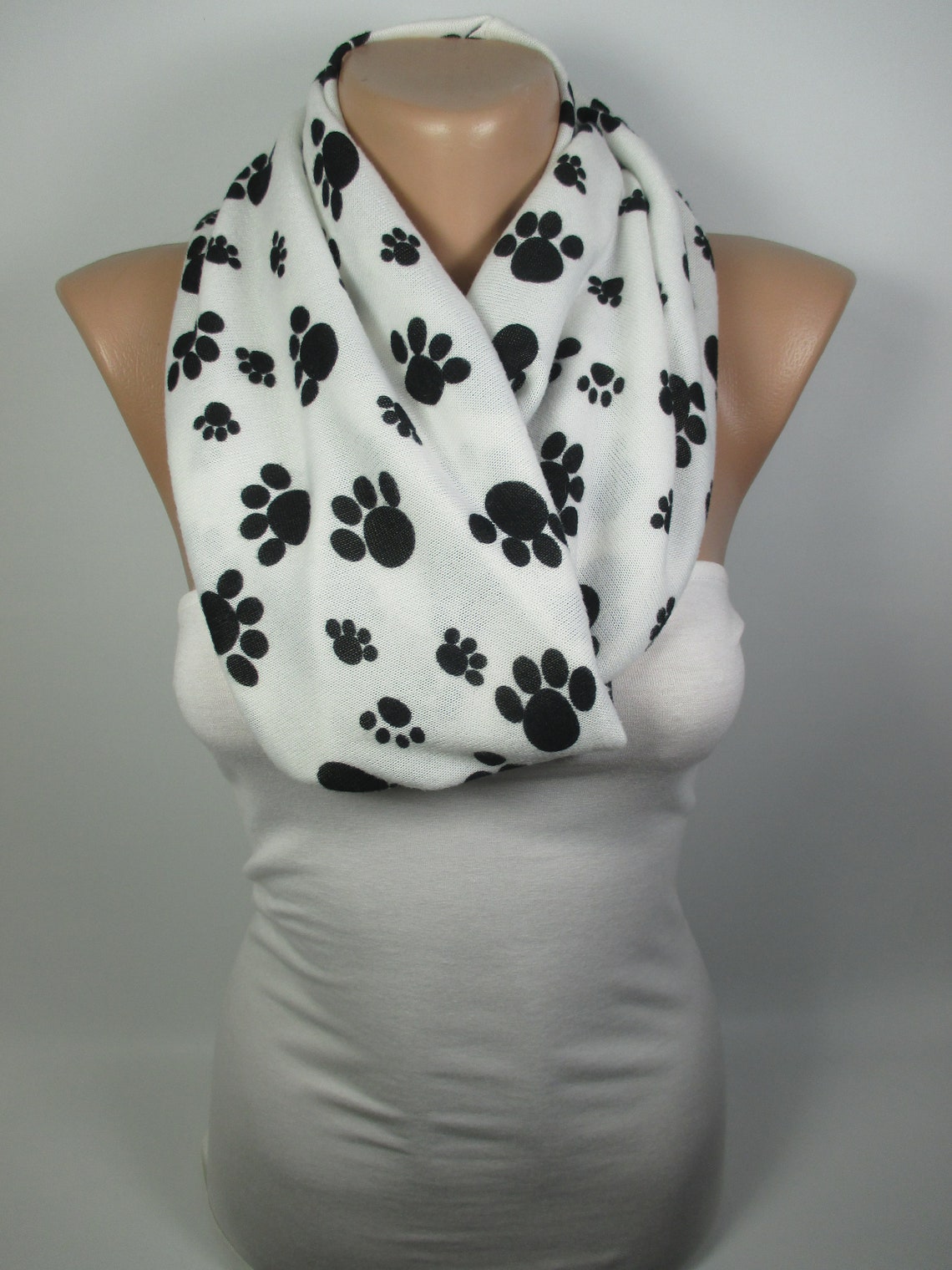 Cat Dog Paw Scarf Cat Lover Gift Dog Lover Gift Pet Lover Gift | Etsy