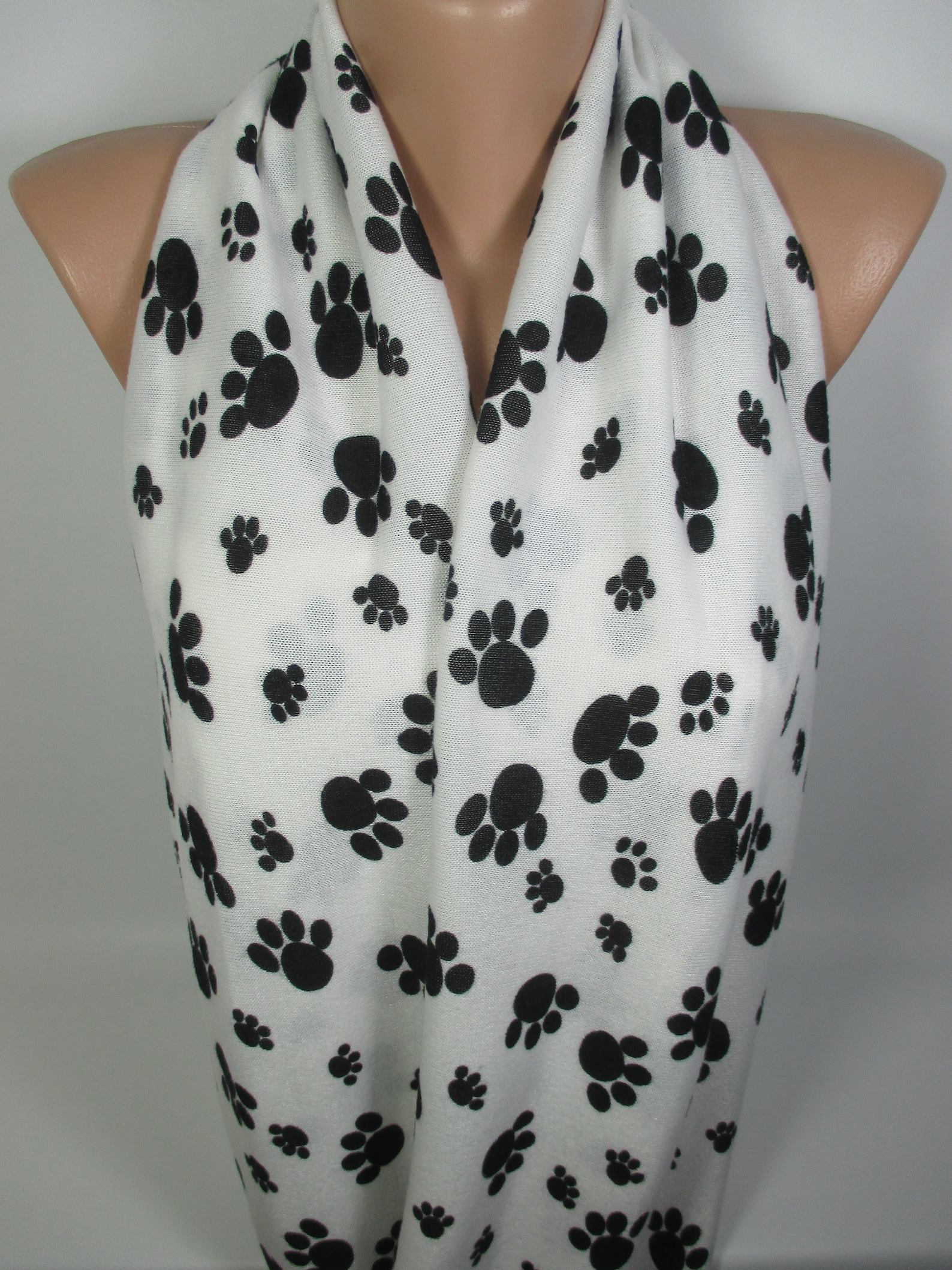 Cat Dog Paw Scarf Cat Lover Gift Dog Lover Gift Pet Lover Gift Animal ...