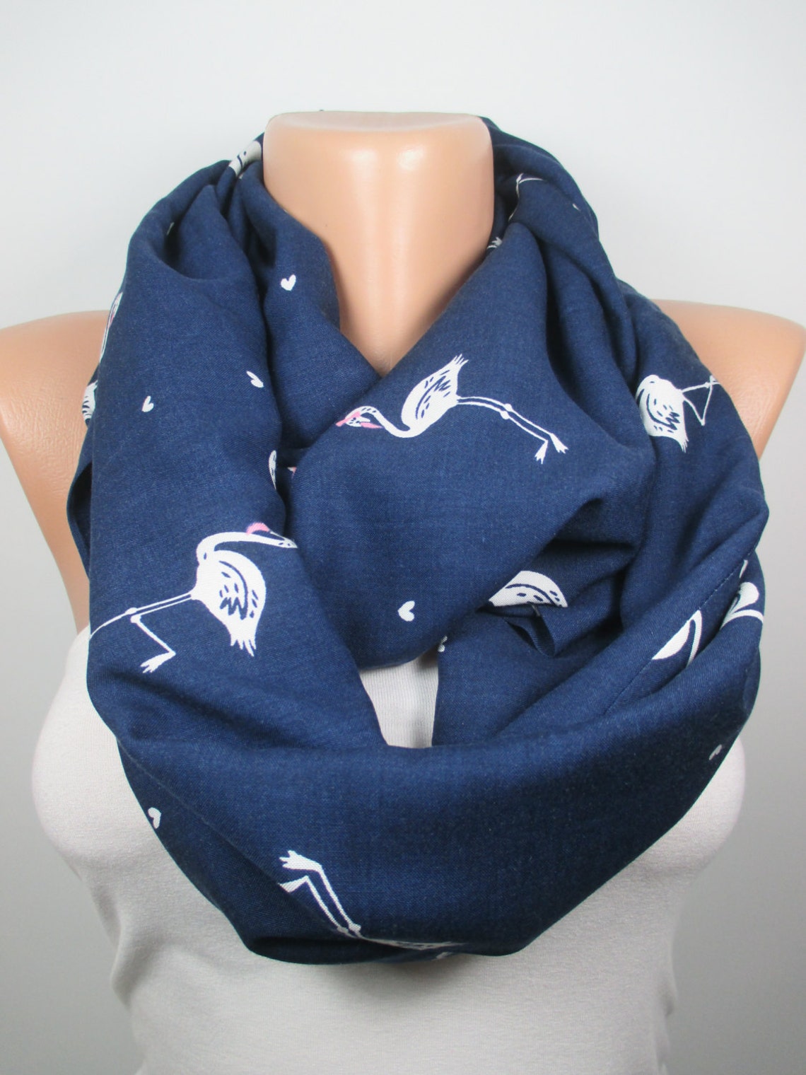 Flamingo Scarf Unique Gift for Women Baby Shower Scarf Infinity Animal ...