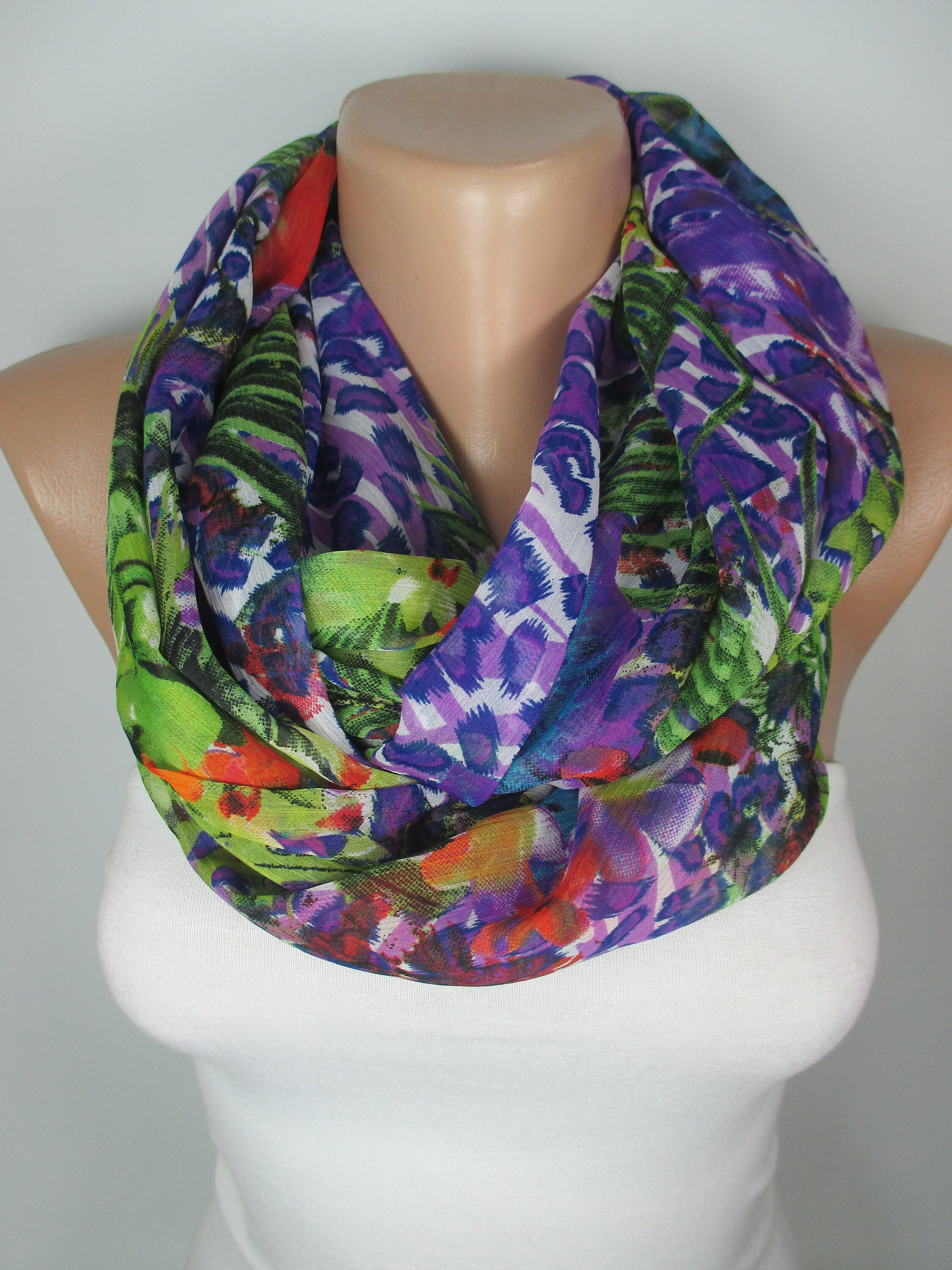 Floral Scarf Flower Plant Scarf Gardenery Scarf Oversized Scarf Pareo ...
