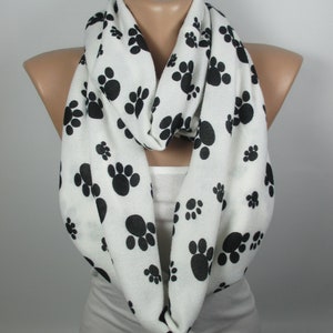 Cat Dog Paw Scarf Cat Lover Gift Dog Lover Gift Pet Lover Gift Animal ...