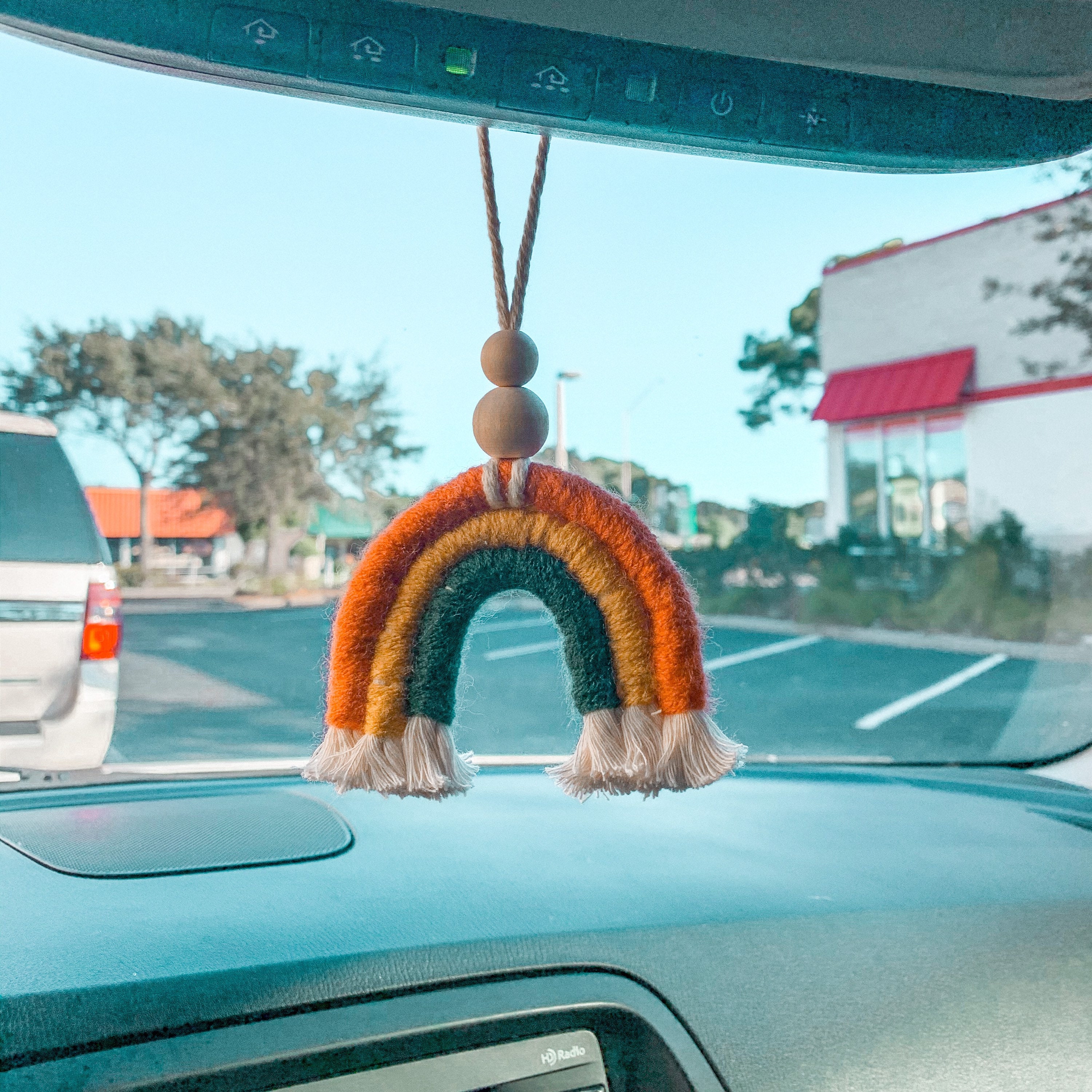 CUSTOM Macrame Rainbow Car Diffuser Macrame Car Charm - Etsy