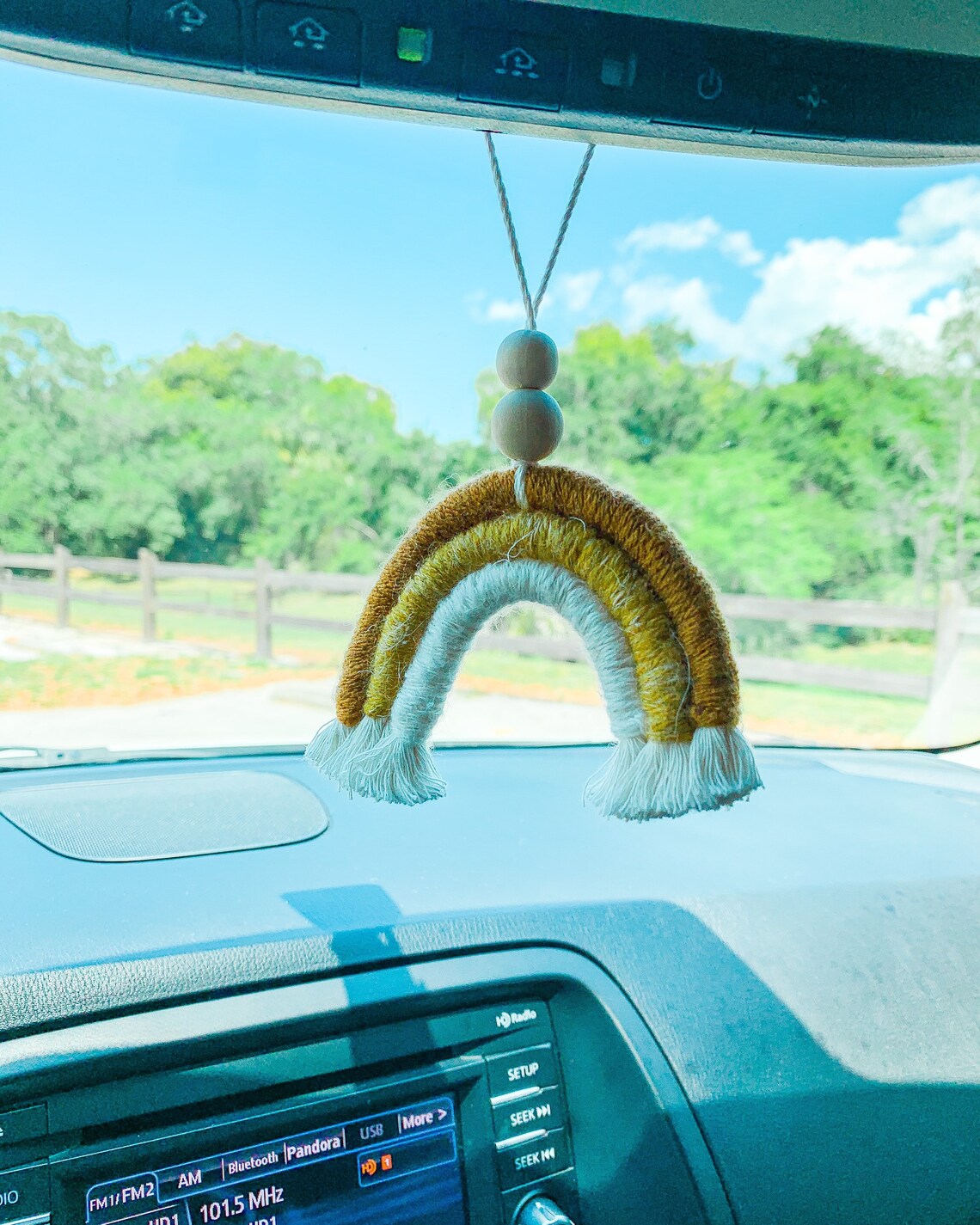 CUSTOM Macrame Rainbow Car Diffuser Macrame Car Charm - Etsy