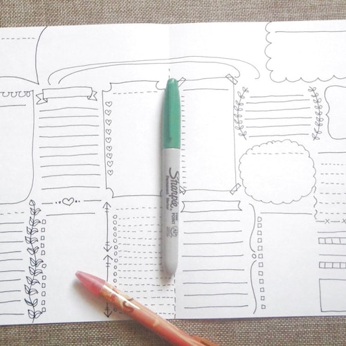 Bucket List Bullet Journal Printable Pages | Etsy