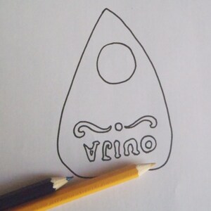 Ouija Board Coloring Weegee Adult Whimsical Halloween Gothic - Etsy